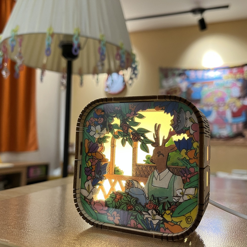 Wholesale Creative DIY Night Light Ideas for Girls 3D Puzzle Wood Craft ...